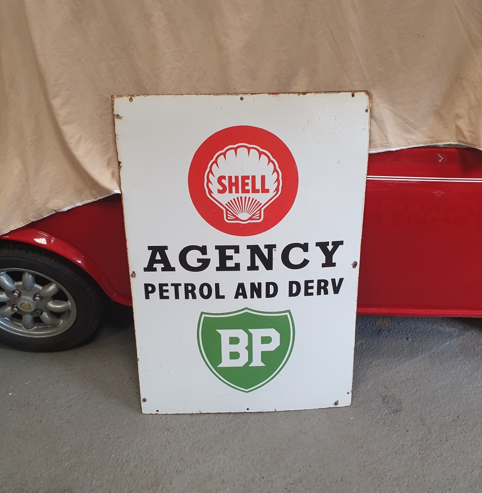 SHELL / BP enamel sign , SOLD to client in Cotswolds | Automobilia-UK ...