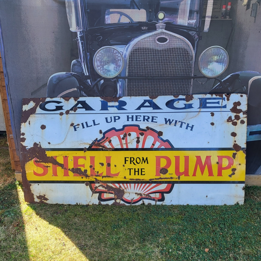 Garage SHELL sign 1920's RARE ! SOLD IN 48 Hours ! | Automobilia-UK ...