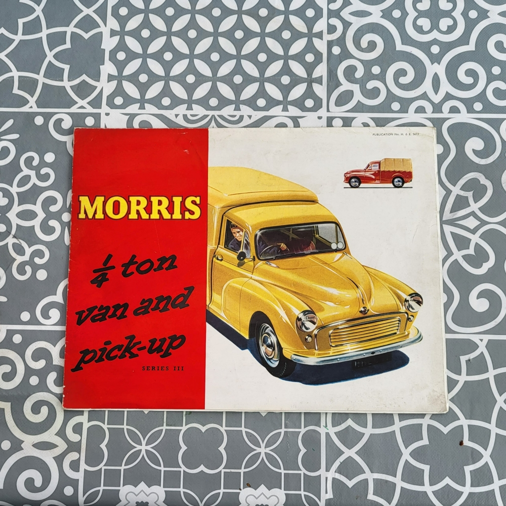 Morris minor van and pick-up ORIGINAL brochure RARE | Automobilia-UK ...
