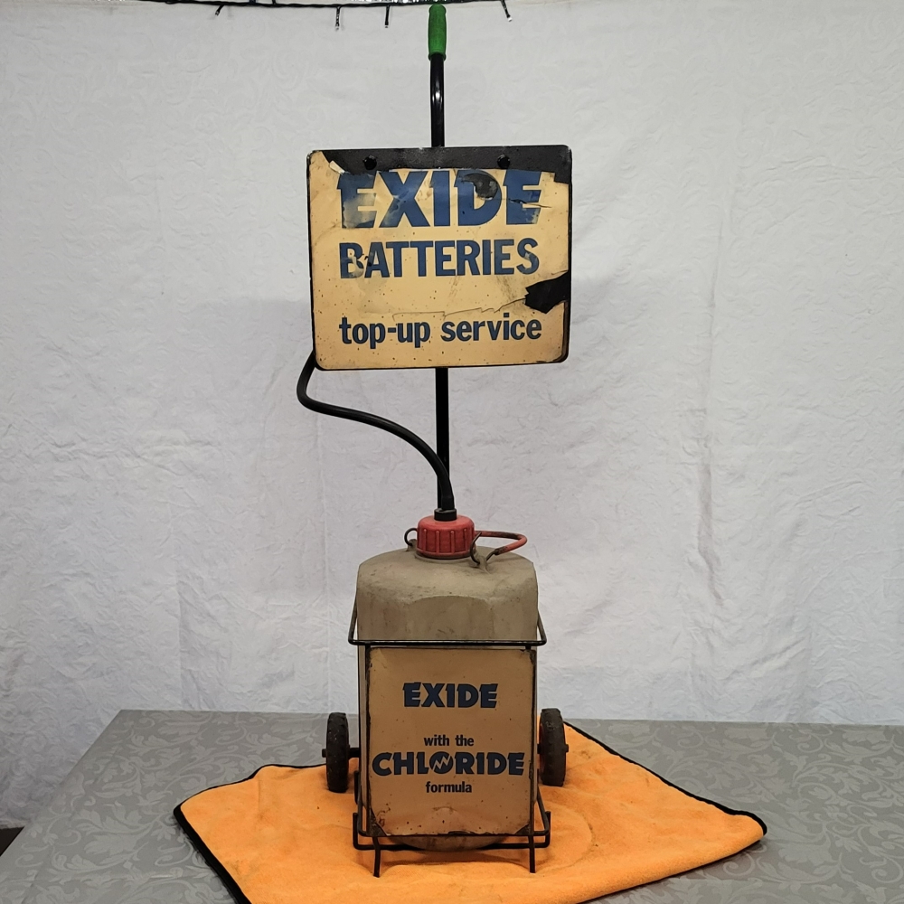 A rare EXIDE battery top up trolley GREAT ITEM ! | Automobilia-UK ...