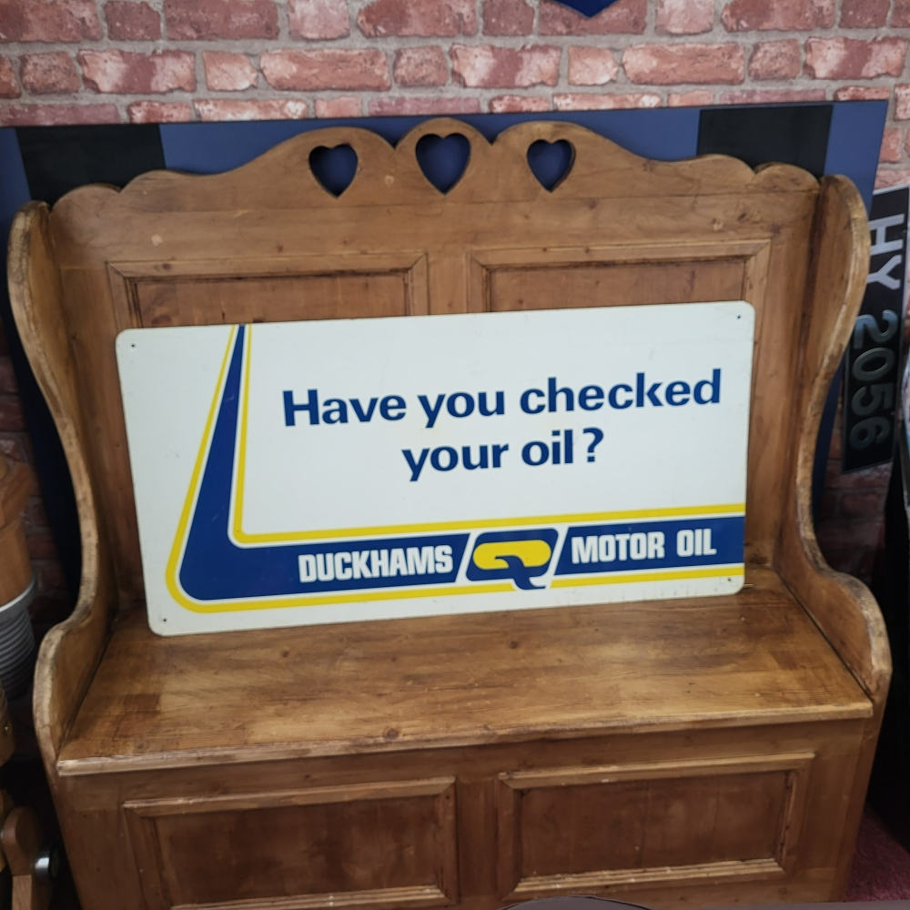 A DUCKHAMS original tin sign 40 x 20 inches | Automobilia-UK - vintage ...