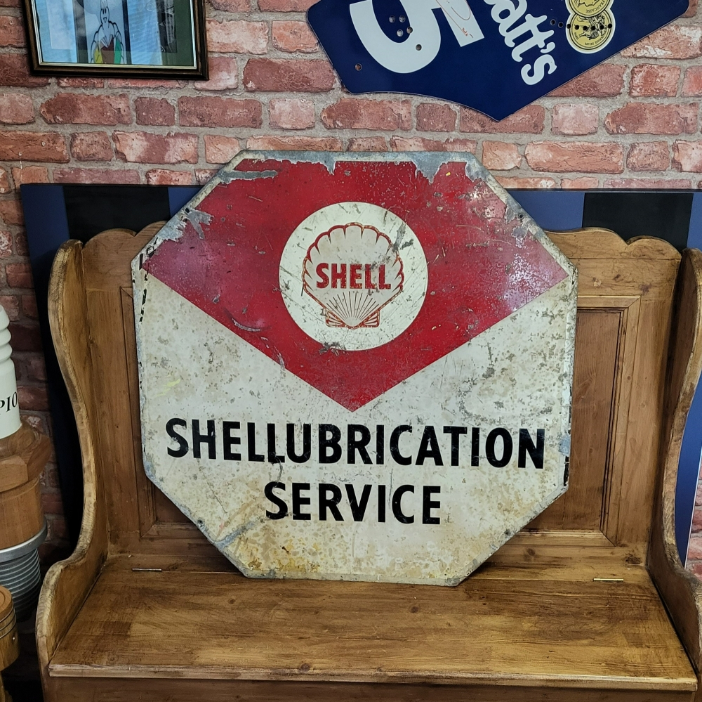 SHELL lubricants tin sign 34 x 34 inches | Automobilia-UK - vintage ...