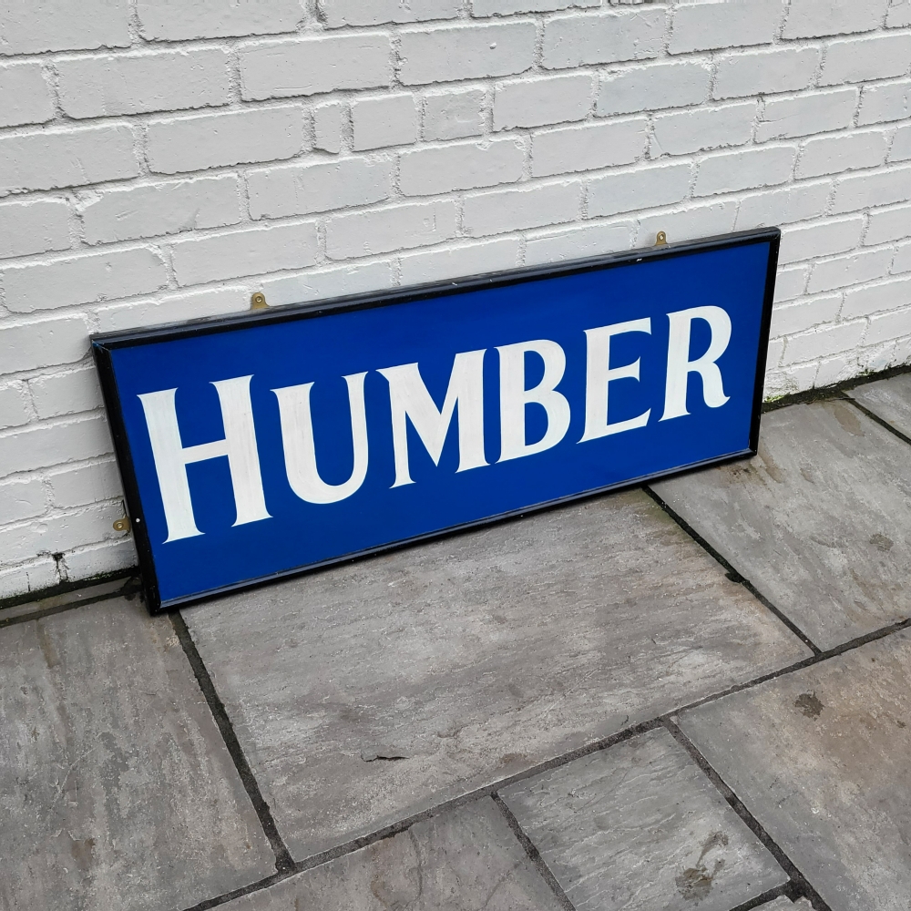 HUMBER sign 48 x 18 inch boarded sign great display item | Automobilia ...