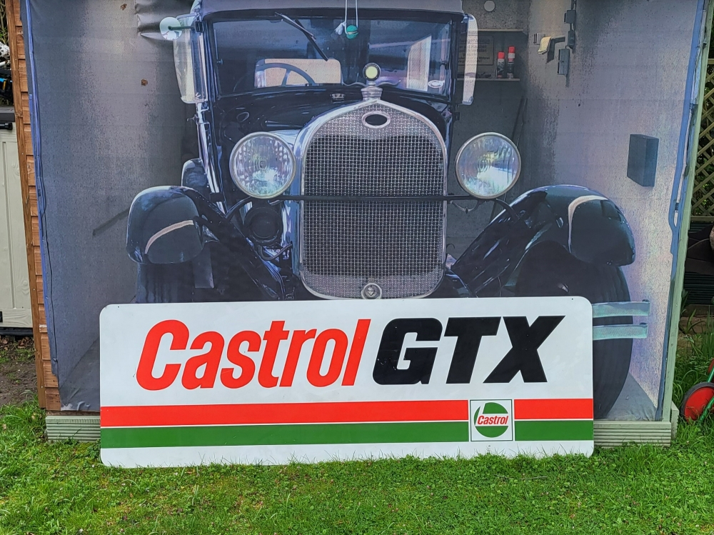 Castrol GTX metal sign 72 x 24 inches Superb | Automobilia-UK - vintage ...
