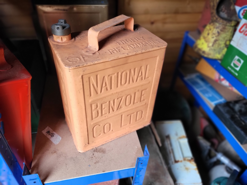 National Benzole 2 gall can Commission Sales ! | Automobilia-UK ...