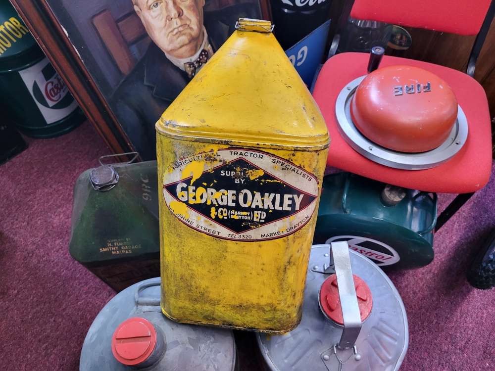 GEORGE OAKLEY rare can 5 gall | Automobilia-UK - vintage petrol pumps ...