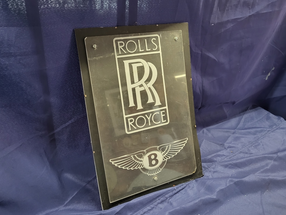 ROLLS ROYCE perspex plaque on board 18 x 12 inch | Automobilia-UK ...