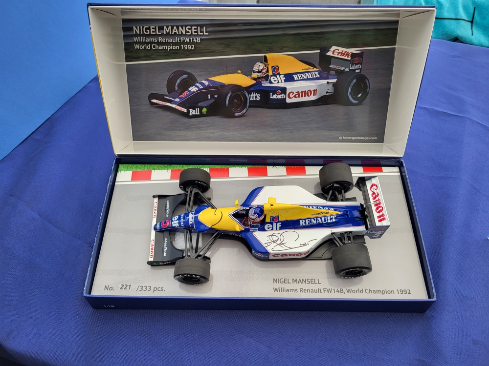 Nigel Mansell 1:18 scale SIGNED model stunning item CHRISTMAS SPECIAL ...