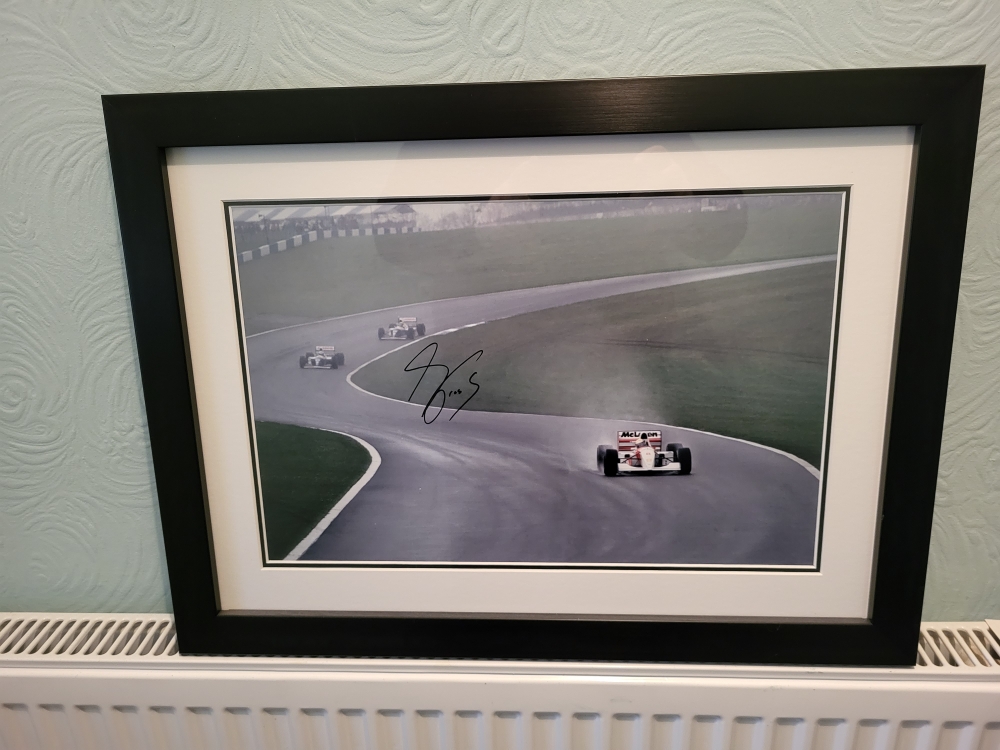 Nigel Mansell signed framed print | Automobilia-UK - vintage petrol ...