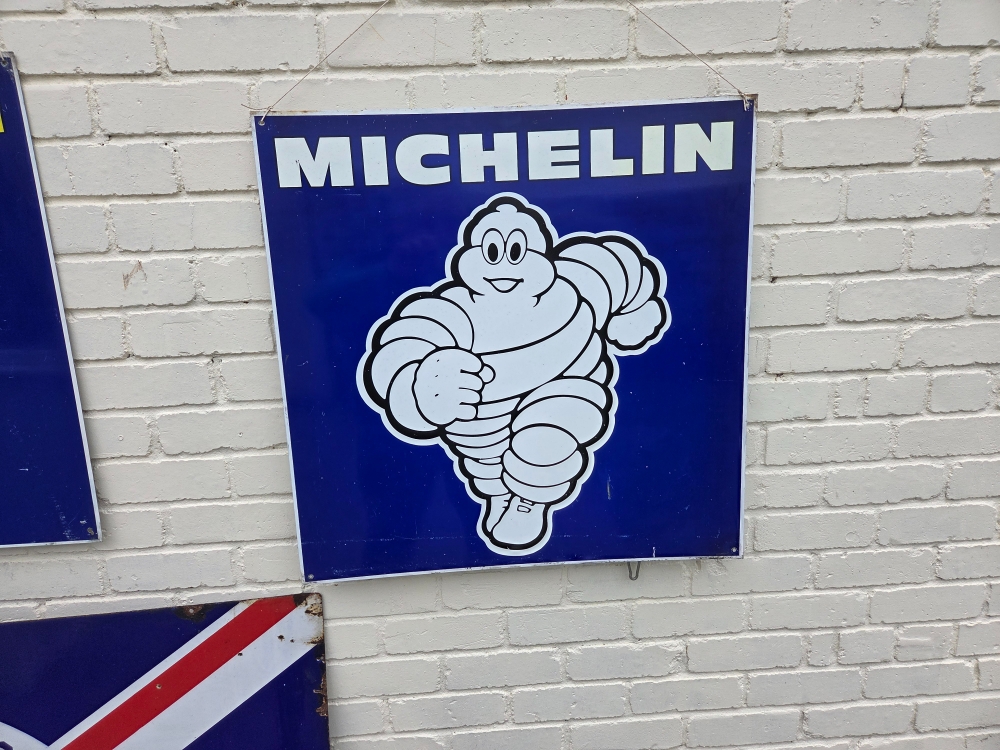 Michelin ORIGINAL sign 30 x 30 inches White letters | Automobilia-UK ...